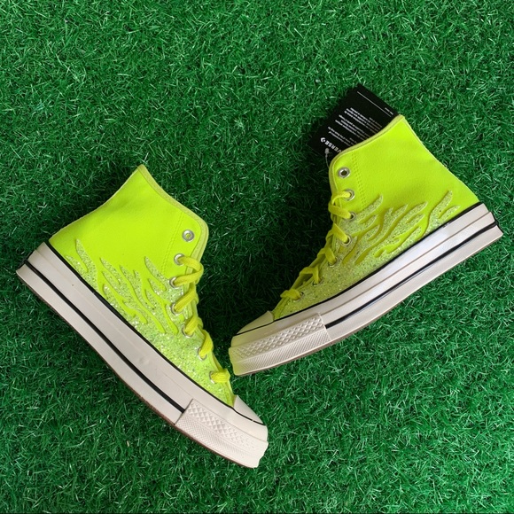 Converse | Shoes | Converse Chuck 7 Hi Glitter Flames | Poshmark